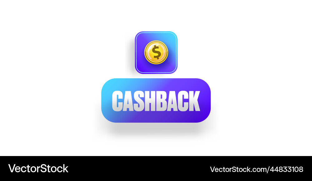 Money cash back horizontal banner design Vector Image