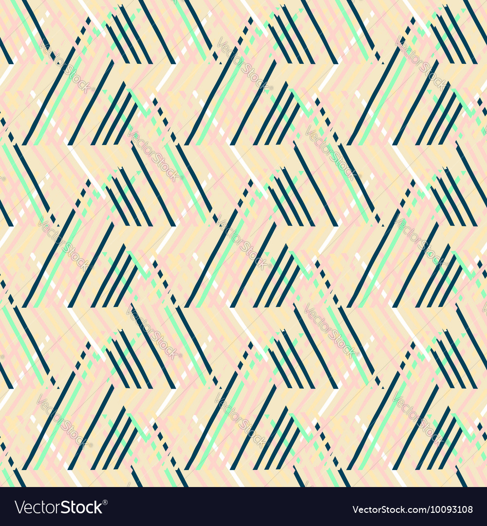 Striped chevron vintage pattern Royalty Free Vector Image