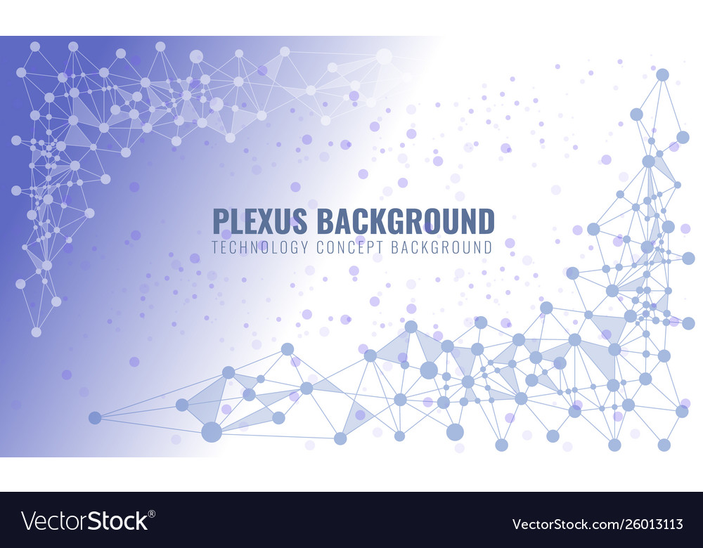 Abstract plexus background with connected lines Vector Image