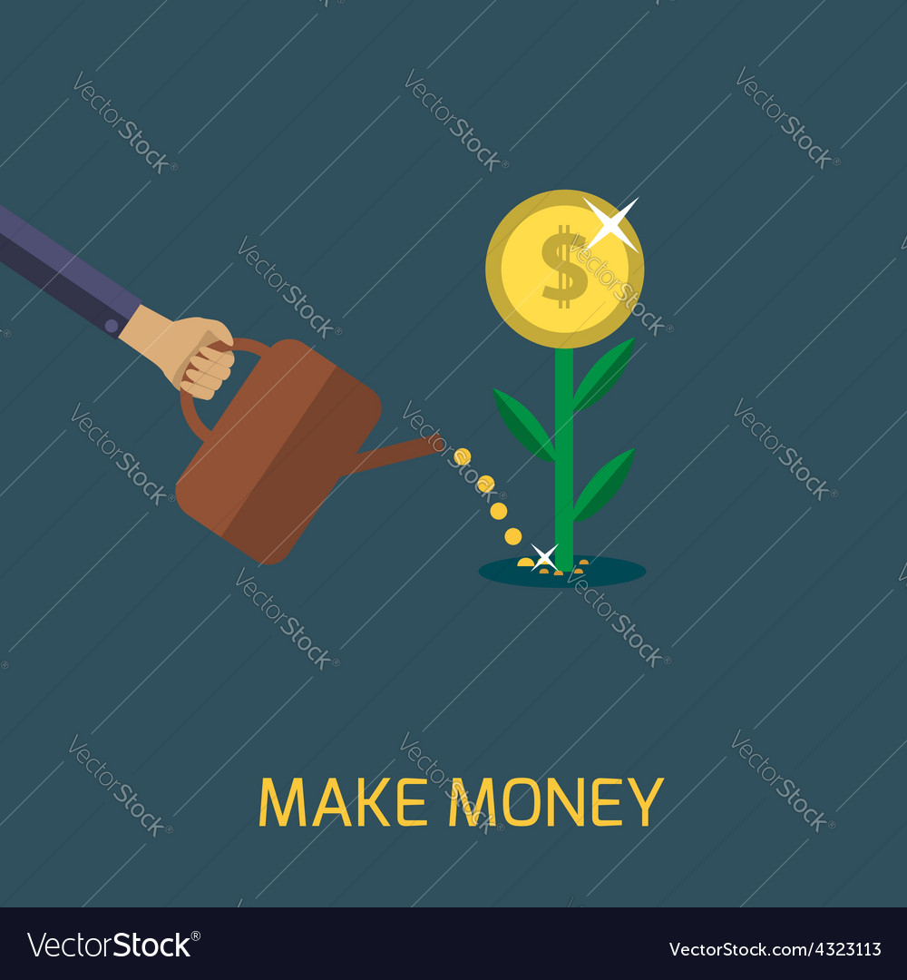 Make money Royalty Free Vector Image - VectorStock
