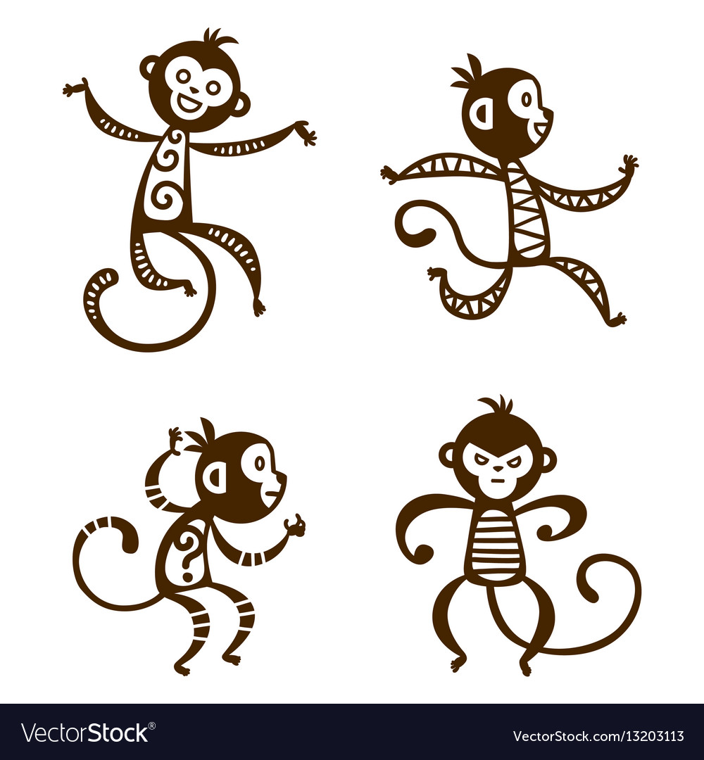 Monkey Royalty Free Vector Image - VectorStock