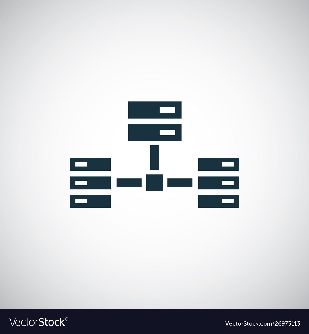Server network icon trendy simple concept symbol Vector Image