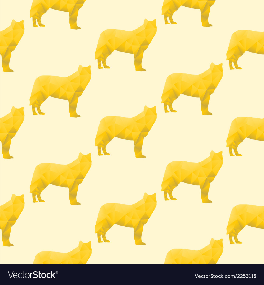 Abstract triangular wolf Royalty Free Vector Image