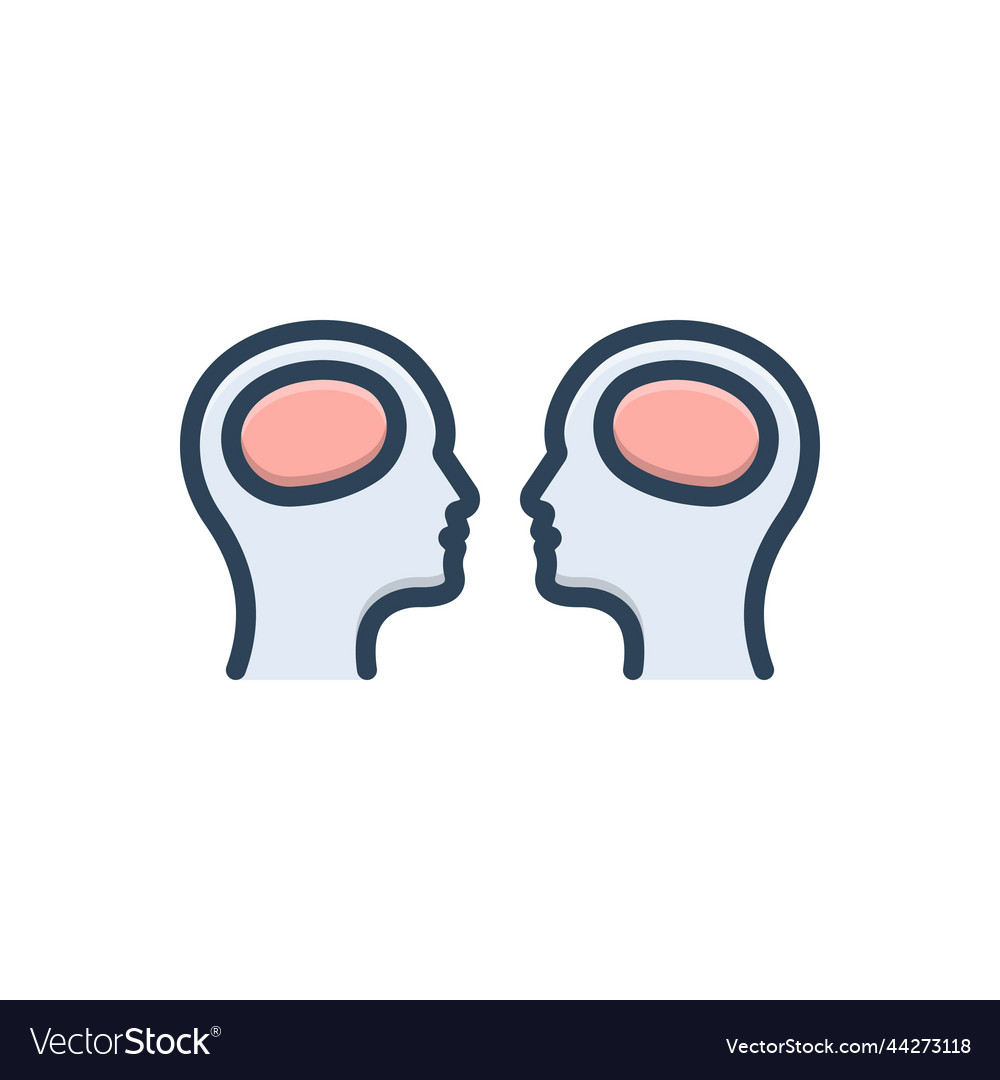 Facing Royalty Free Vector Image - VectorStock