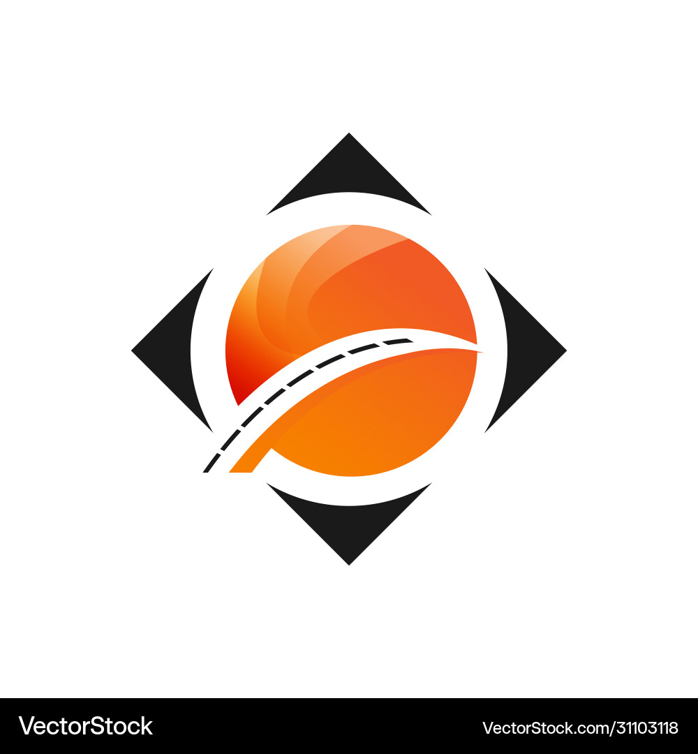 Road maintenance creative sign concept paving Vector Image