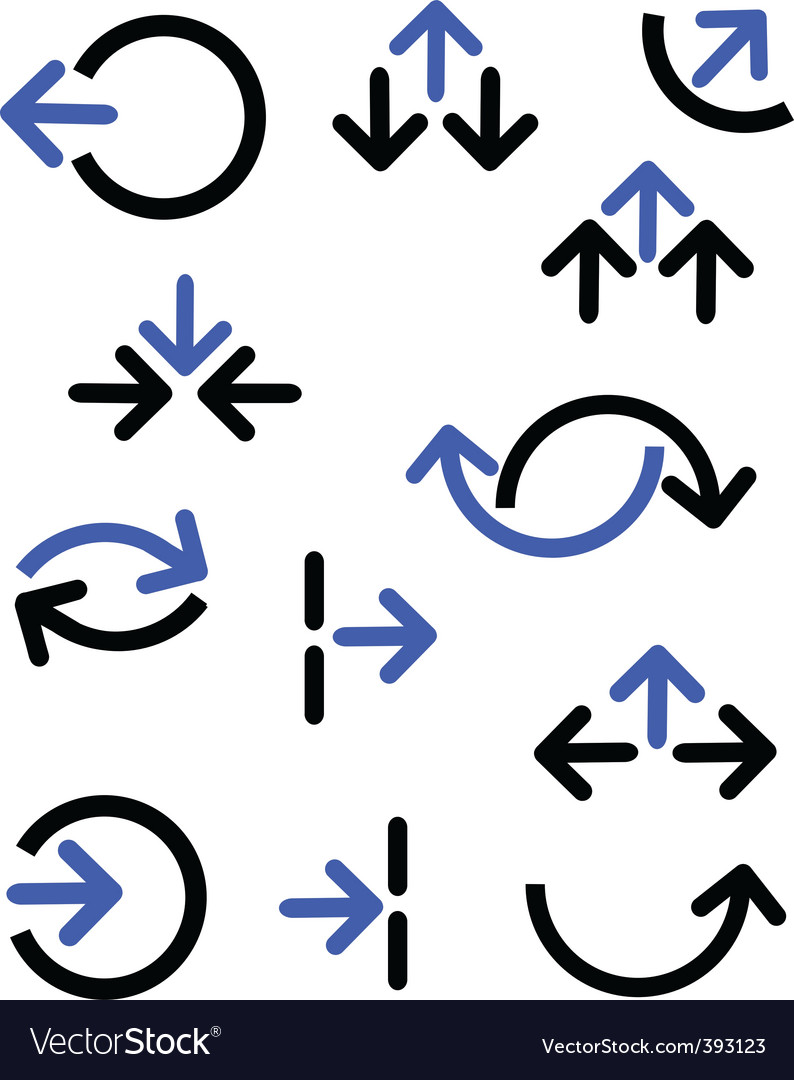 Arrow design elements Royalty Free Vector Image