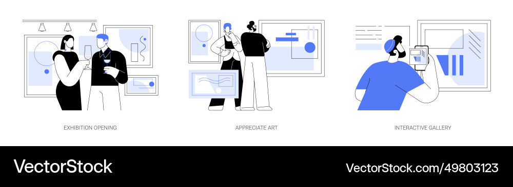 Art event isolated cartoon se Royalty Free Vector Image