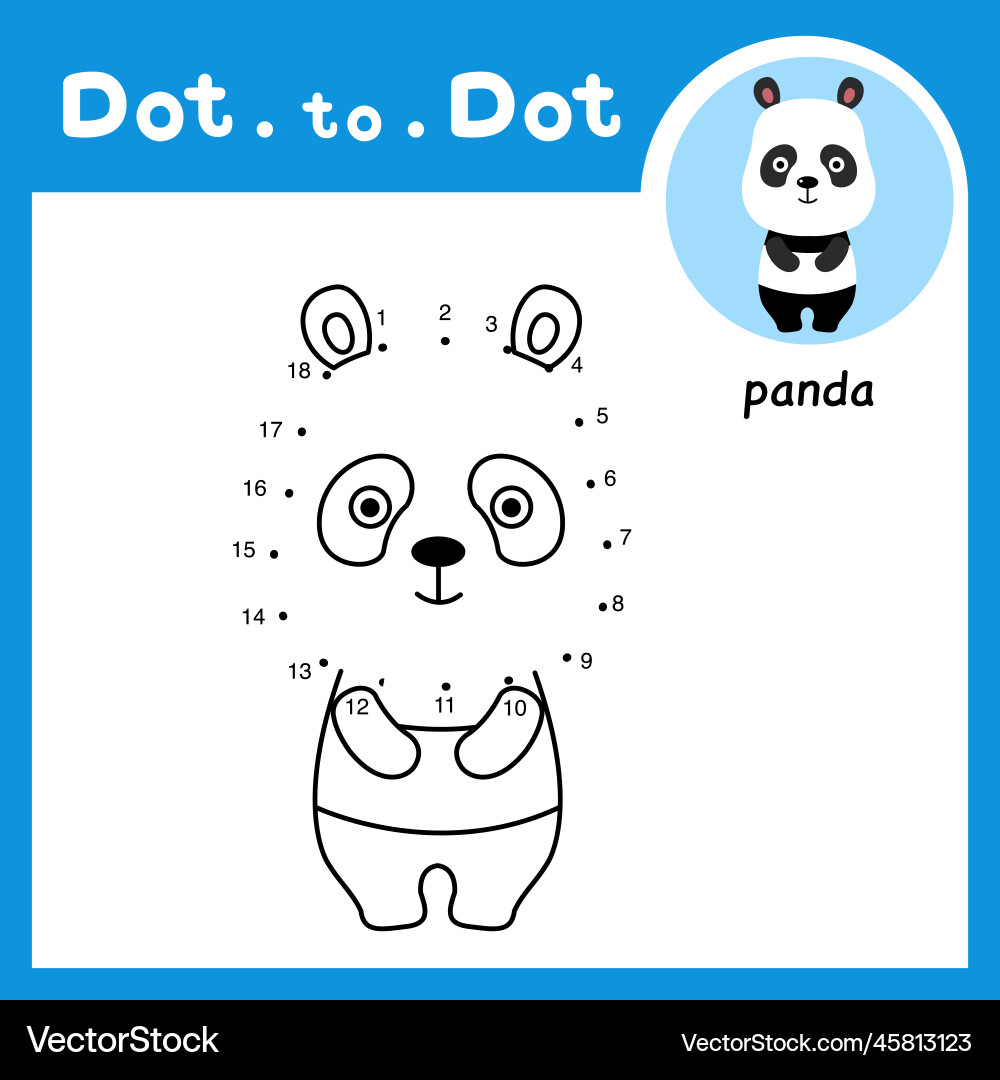 Dot to educational game and coloring book Vector Image