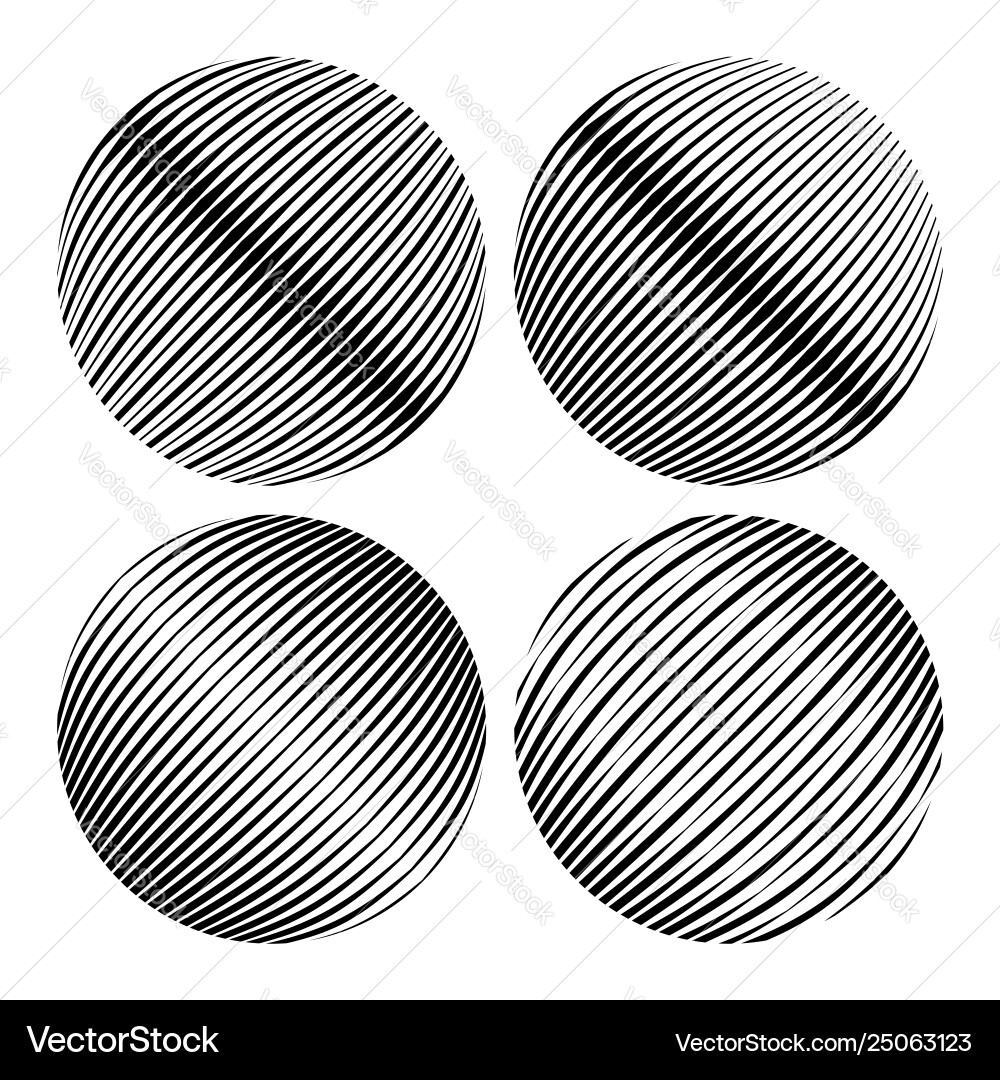 Round shapes geometric abstractions Royalty Free Vector