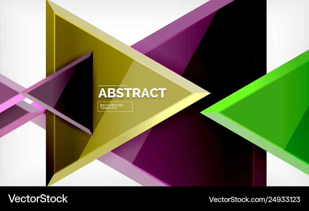 Tech futuristic geometric 3d shapes minimal Vector Image