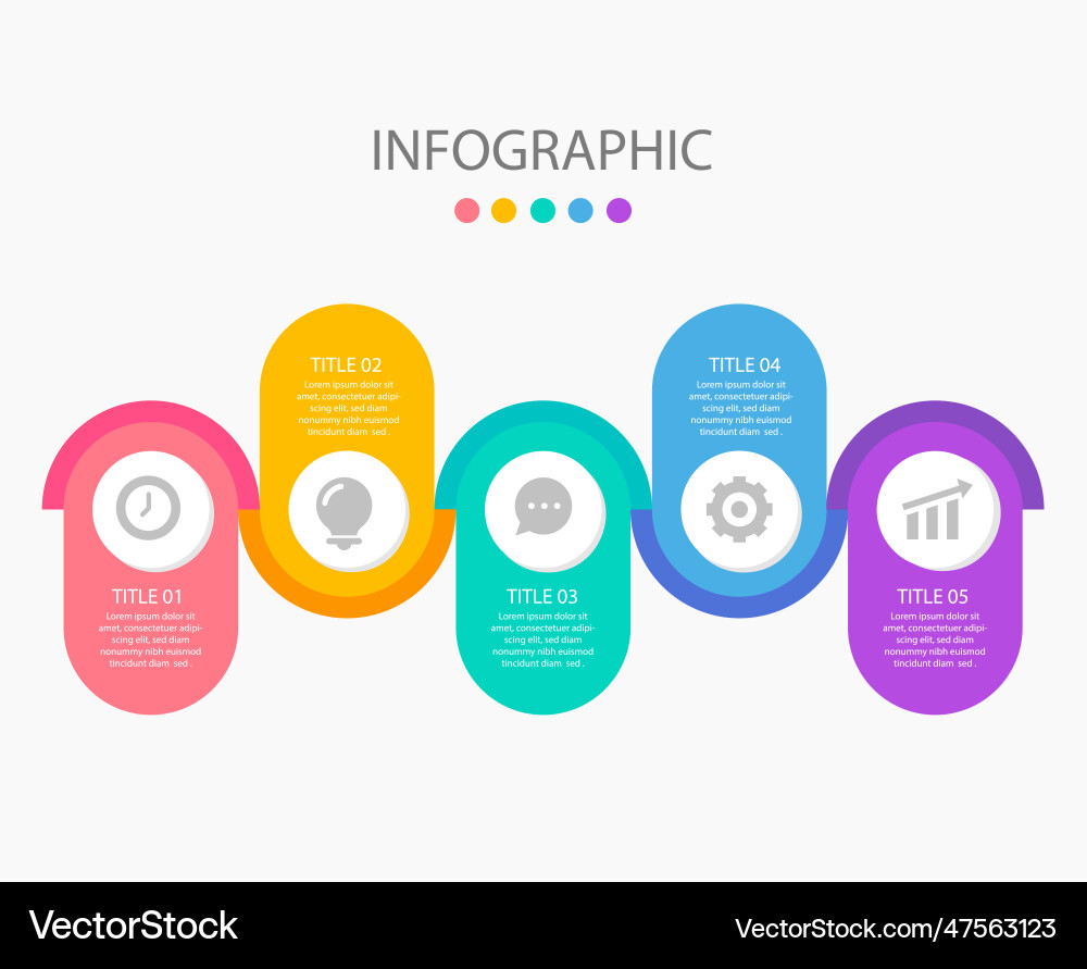 Timeline infographics design and marketing Vector Image