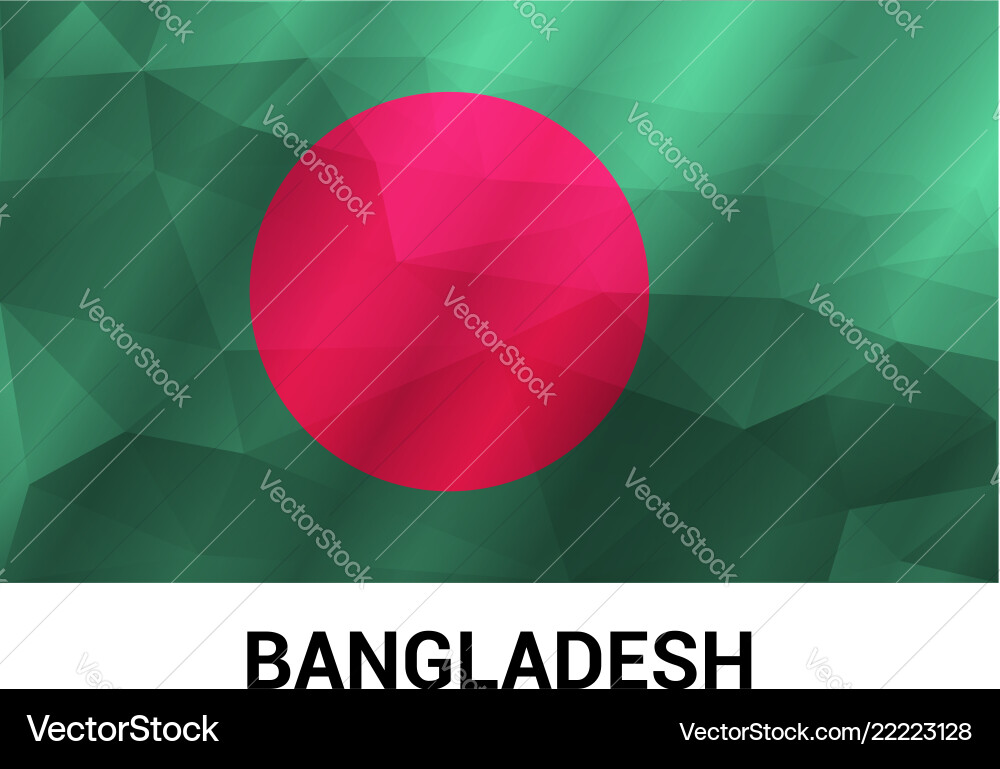 Bangladesh flag design Royalty Free Vector Image
