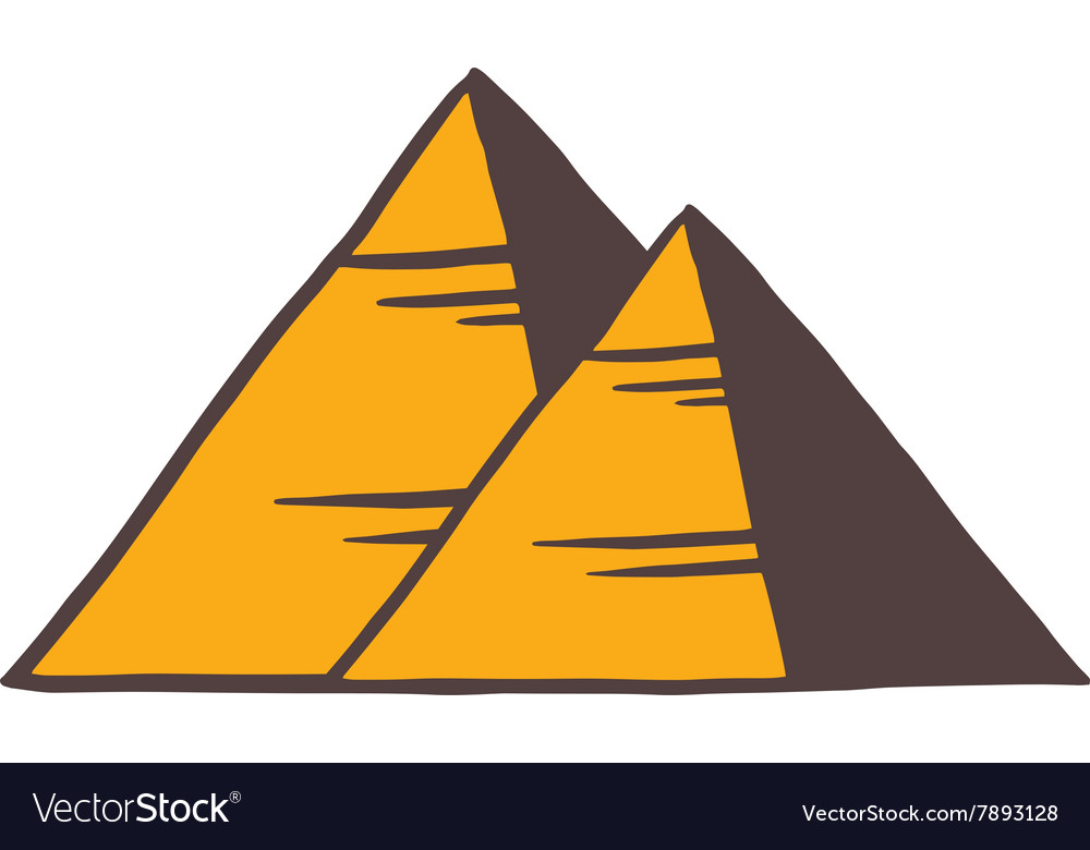 Egypt pyramids Royalty Free Vector Image - VectorStock