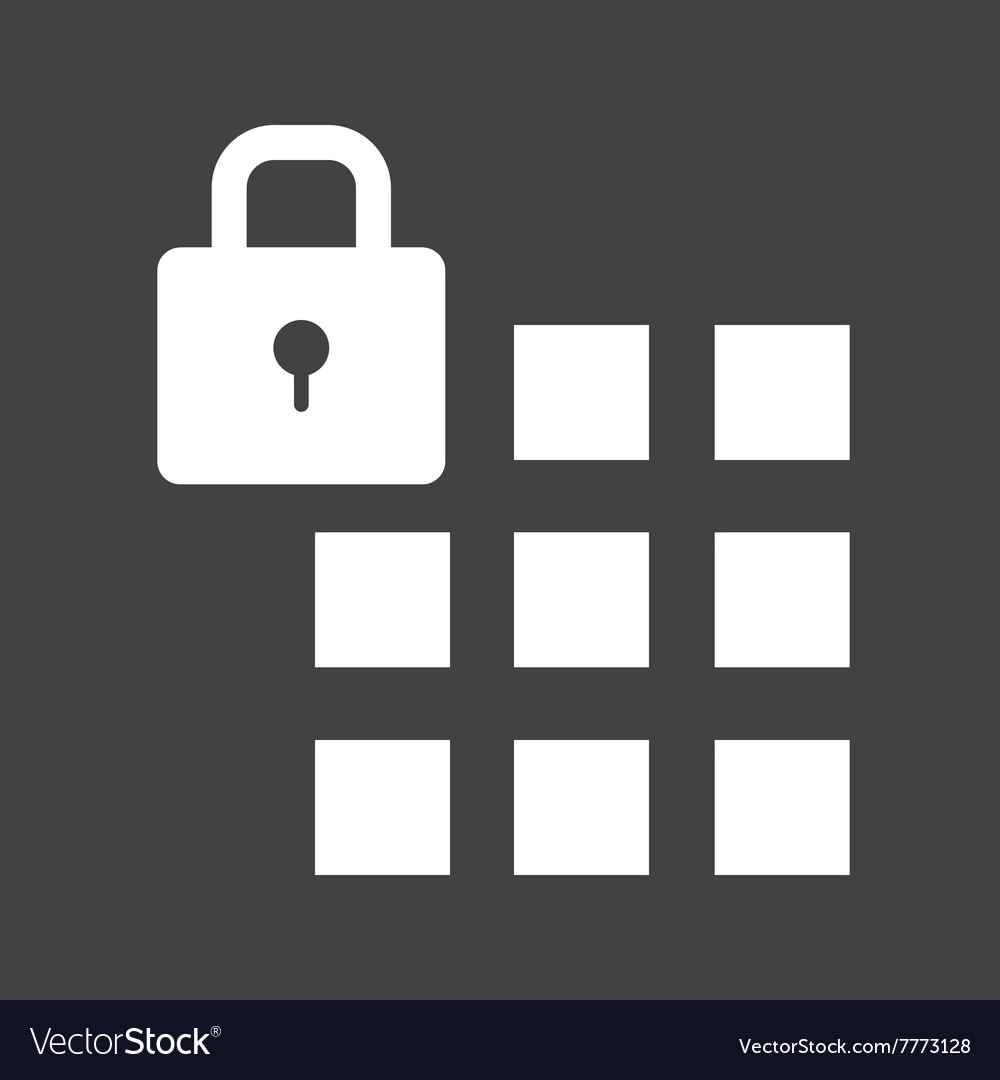 Passcode lock ii Royalty Free Vector Image - VectorStock