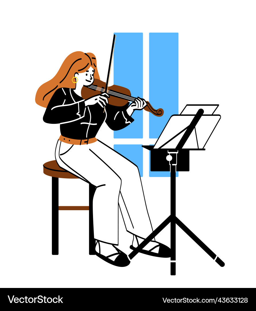 Person enjoying their hobby Royalty Free Vector Image