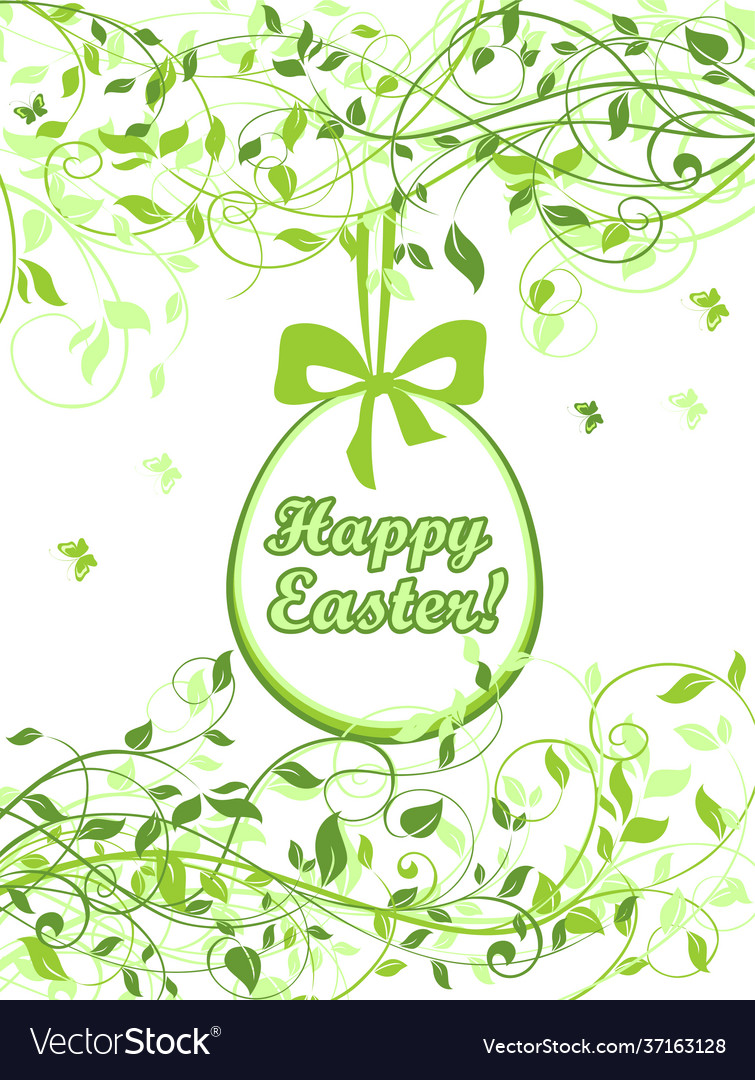 Spring easter card Royalty Free Vector Image - VectorStock