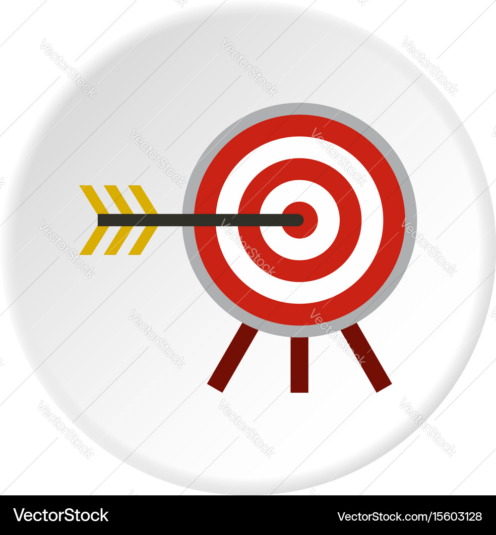 Target icon circle Royalty Free Vector Image - VectorStock