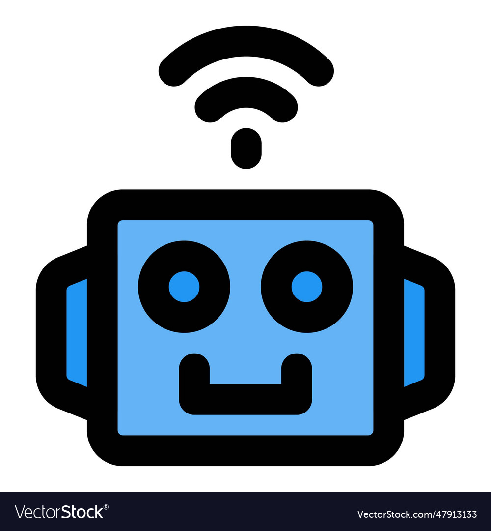 Bot an automatic performance software Royalty Free Vector