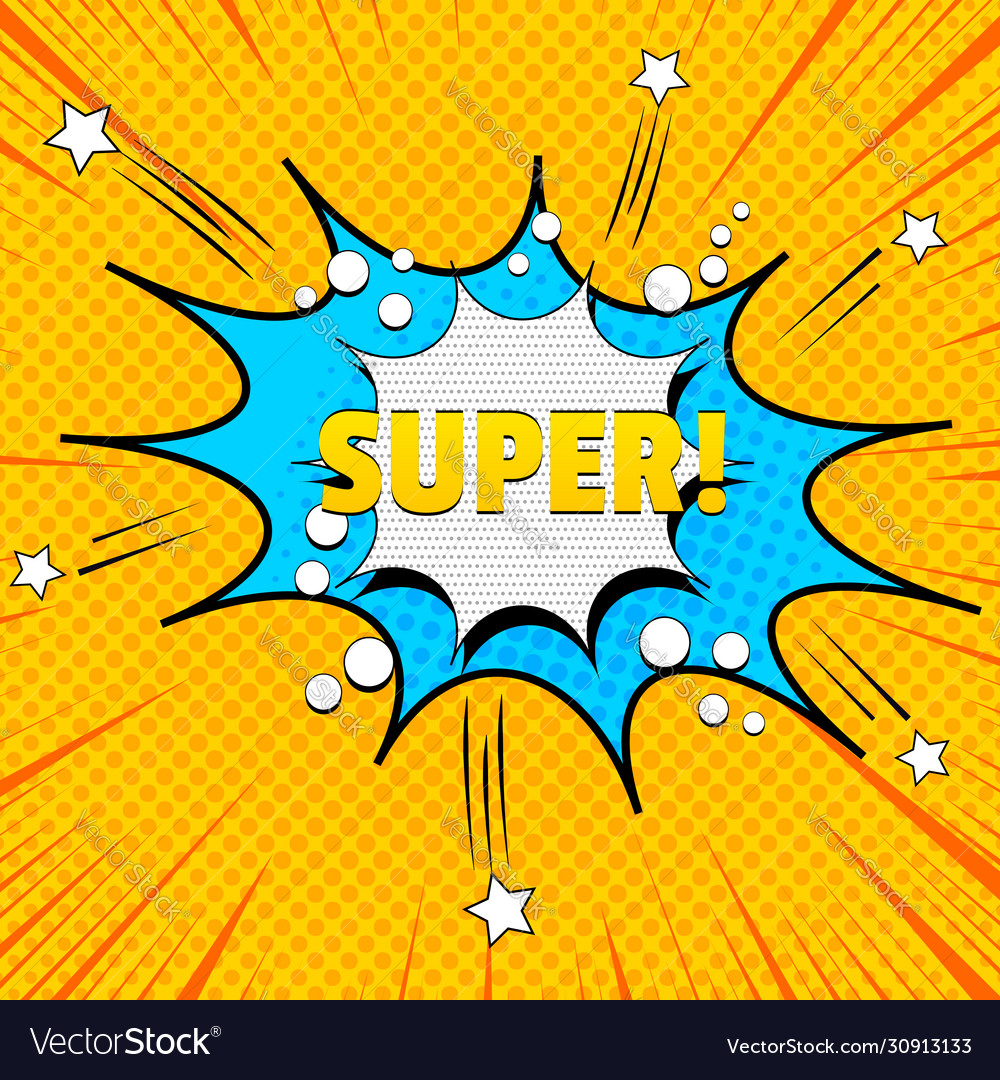Comic light concept Royalty Free Vector Image - VectorStock