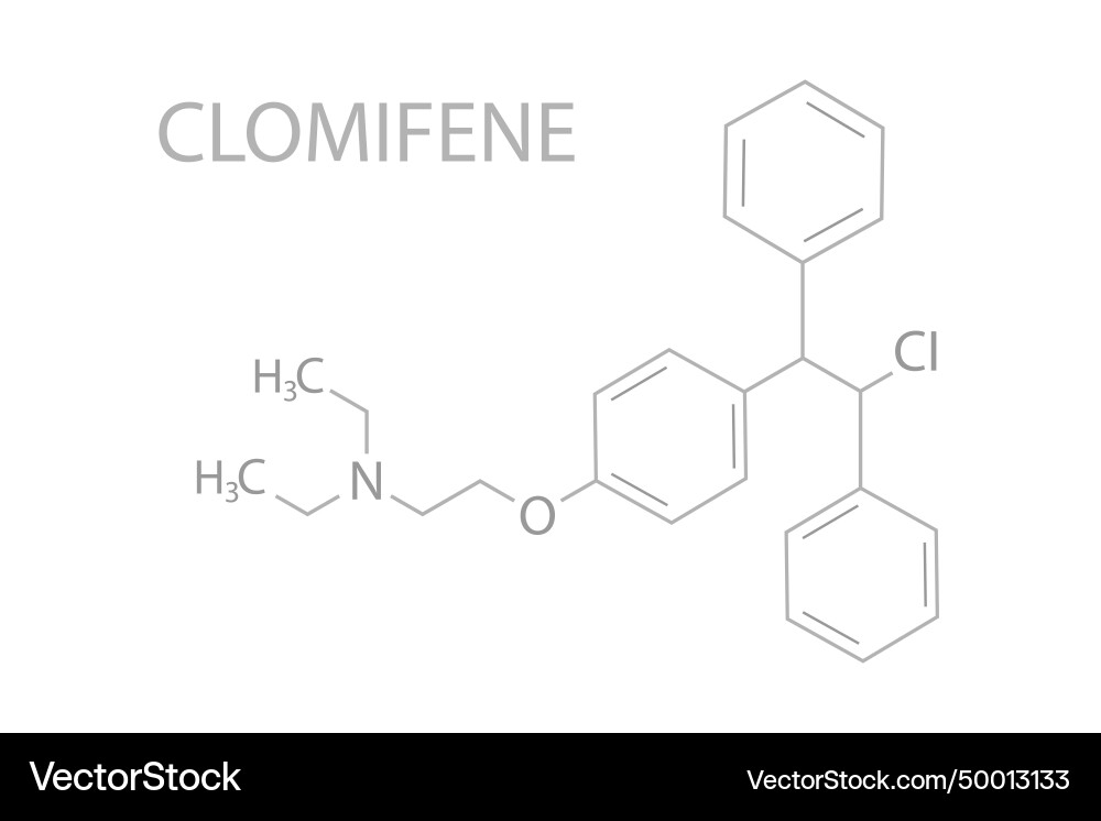 Genistein molecular skeletal chemical formula Vector Image