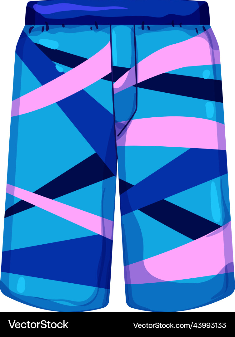 Pants swimsuit men cartoon Royalty Free Vector Image