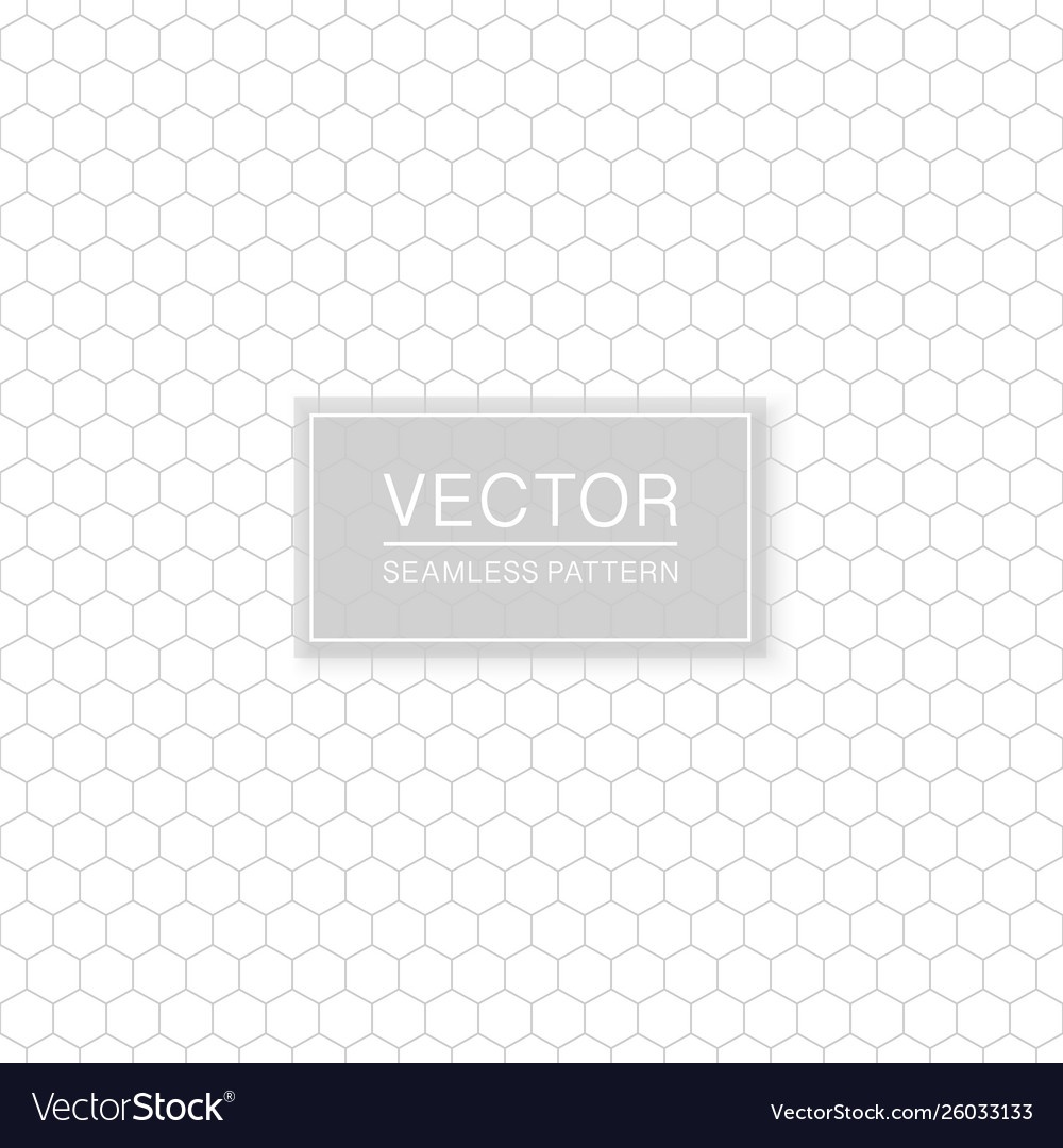Simple seamless hexagonal pattern - geometric Vector Image
