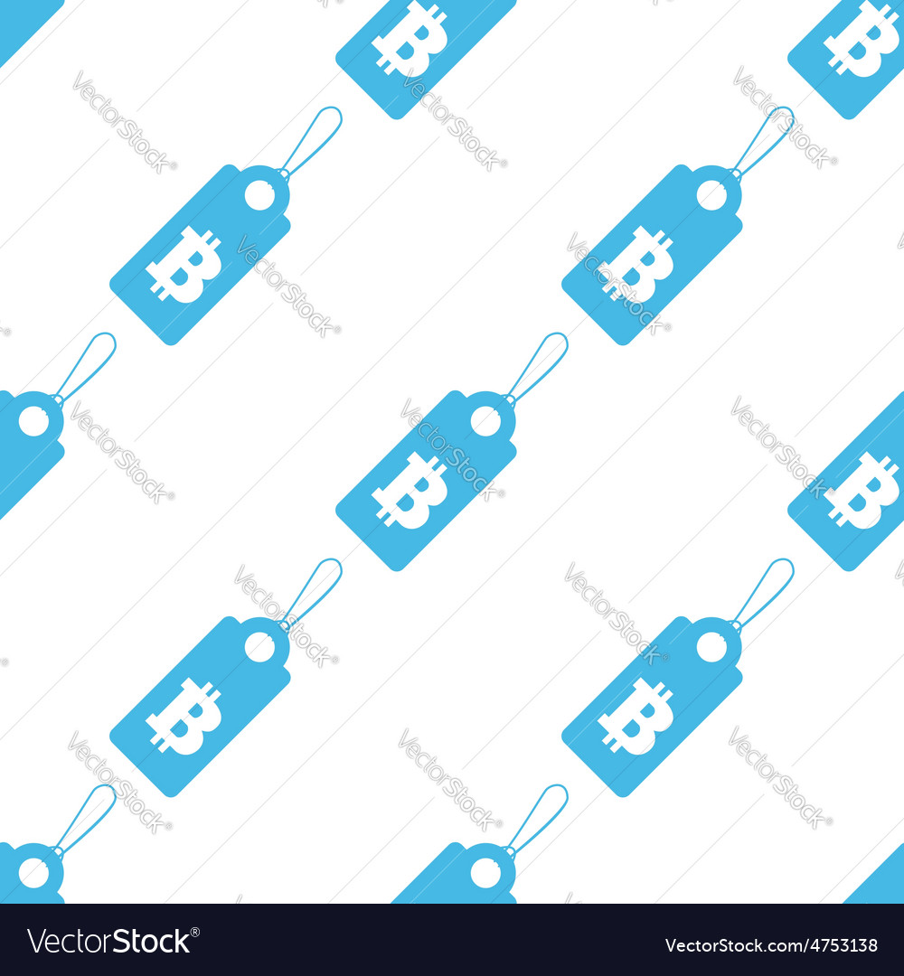 Flat bitcoin price pattern Royalty Free Vector Image