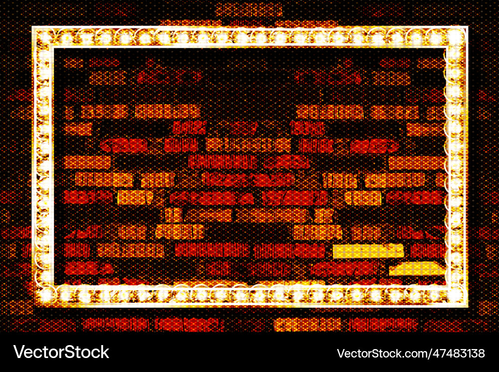 Glass banner with shining lights Royalty Free Vector Image