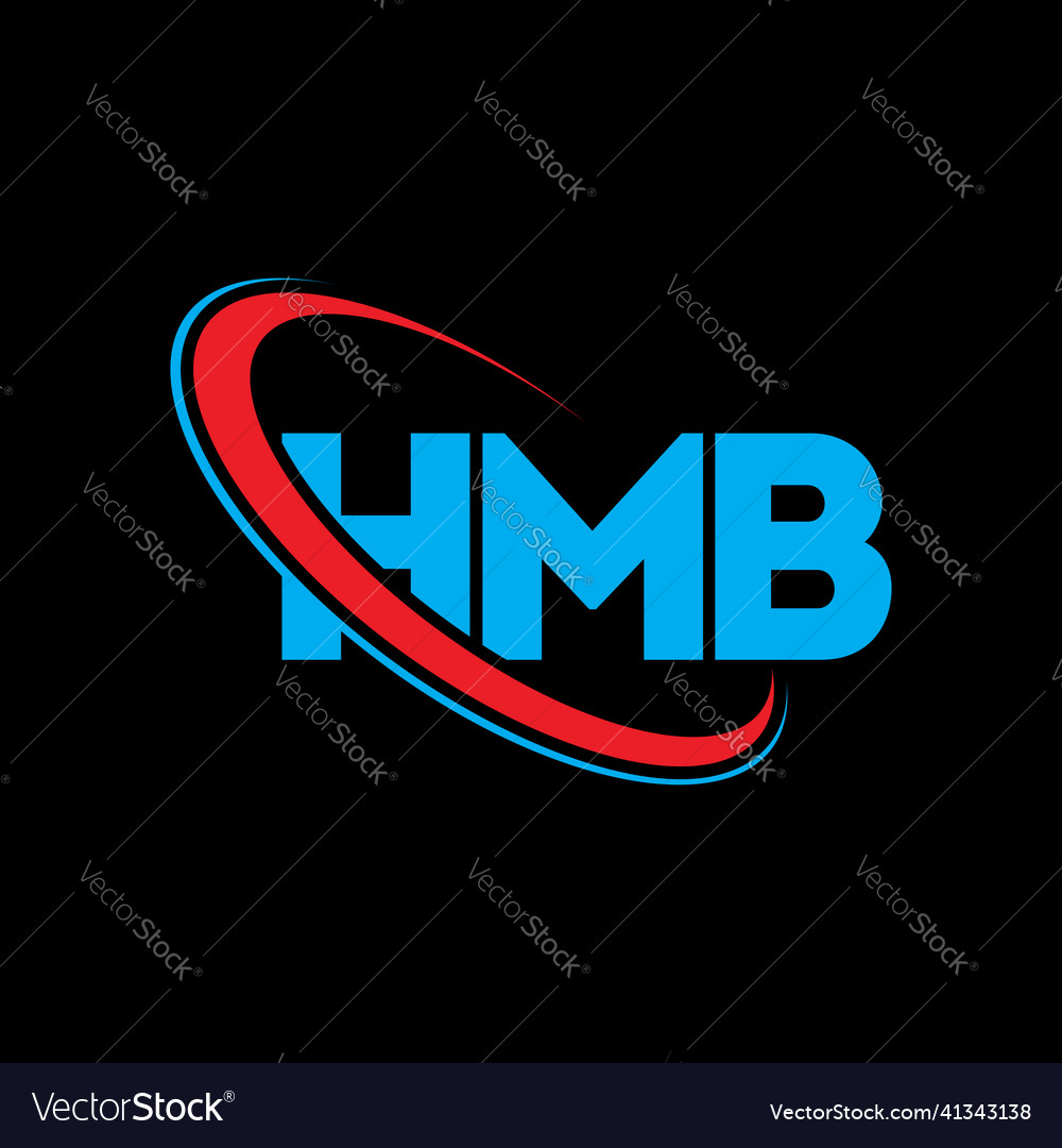 Hmb logo letter design Royalty Free Vector Image