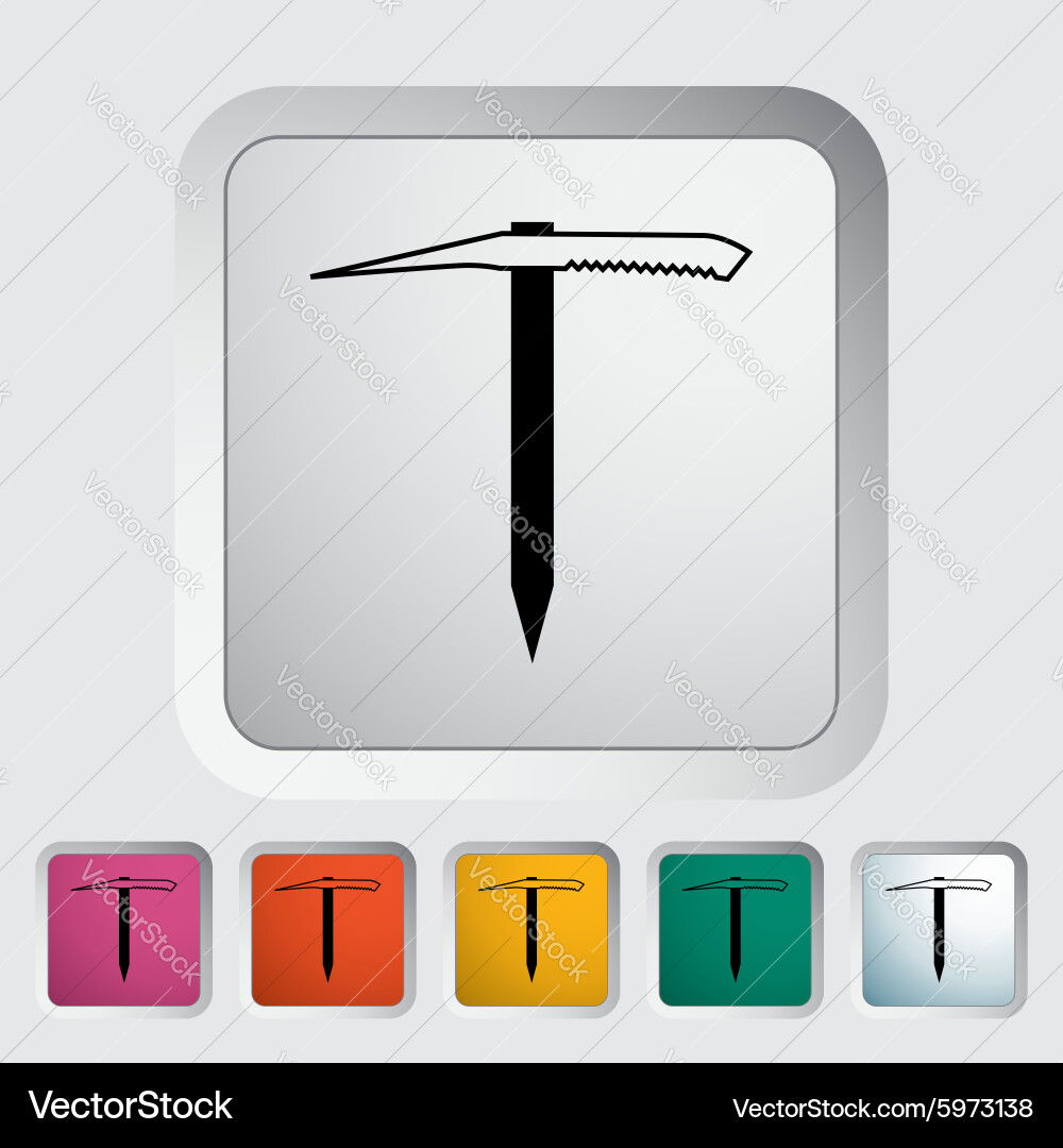 Ice axe Royalty Free Vector Image - VectorStock