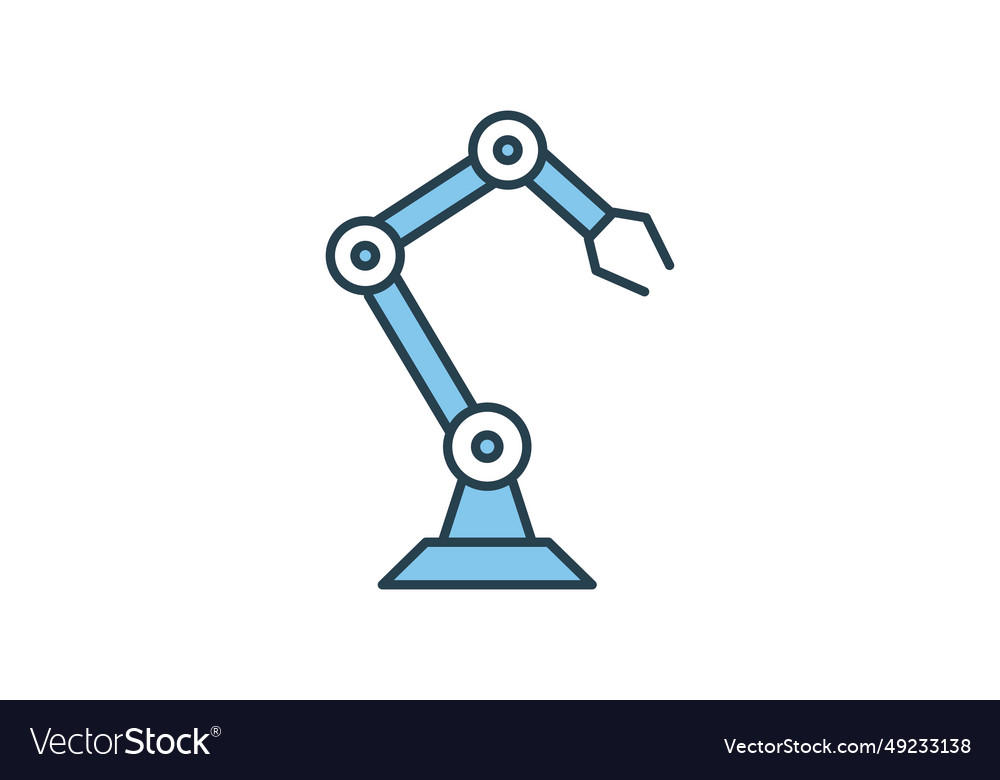 Robot arm icon icon related to device artificial Vector Image