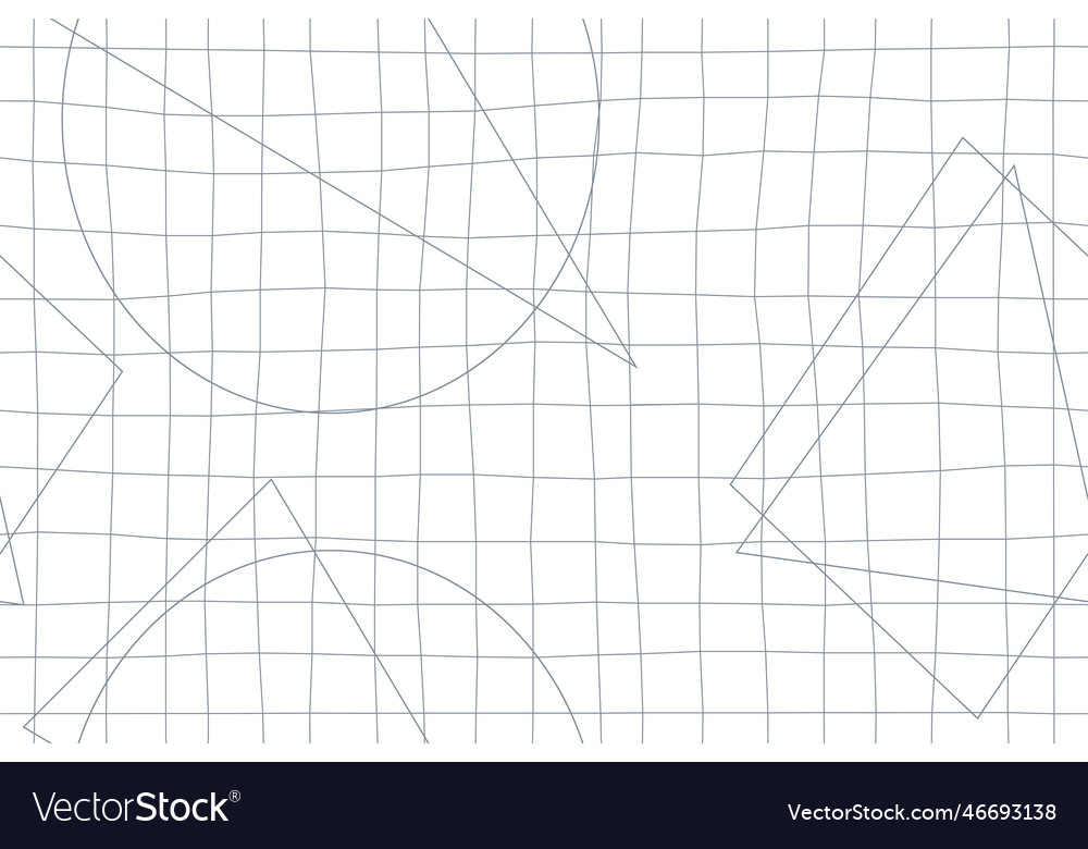 Seamless drawing geometry pattern grid Royalty Free Vector