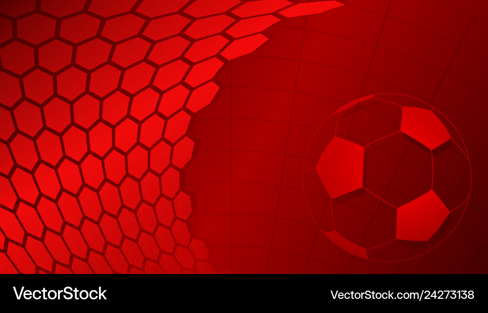 Soccer background in red colors Royalty Free Vector Image