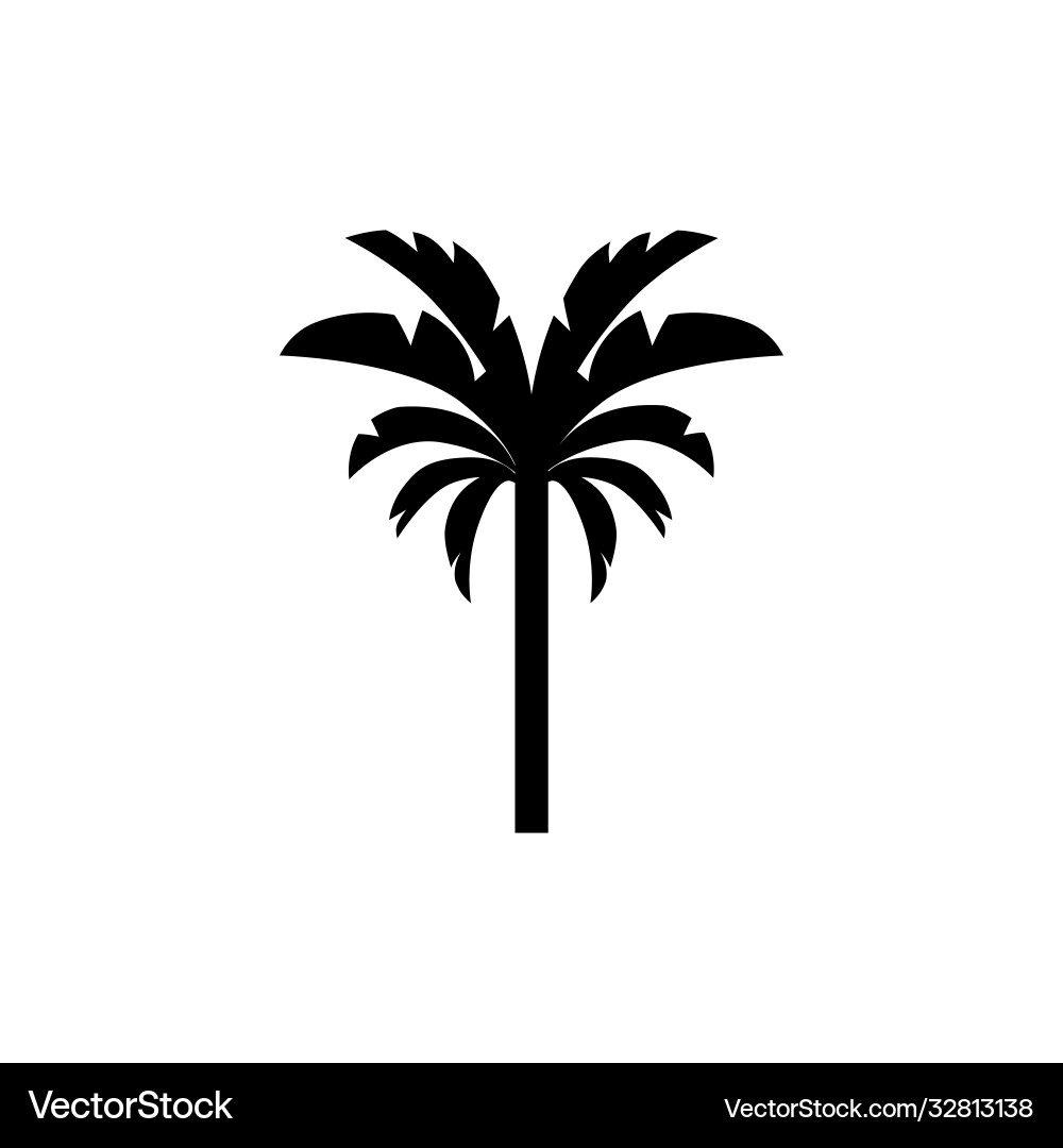 Tropic tree icon Royalty Free Vector Image - VectorStock