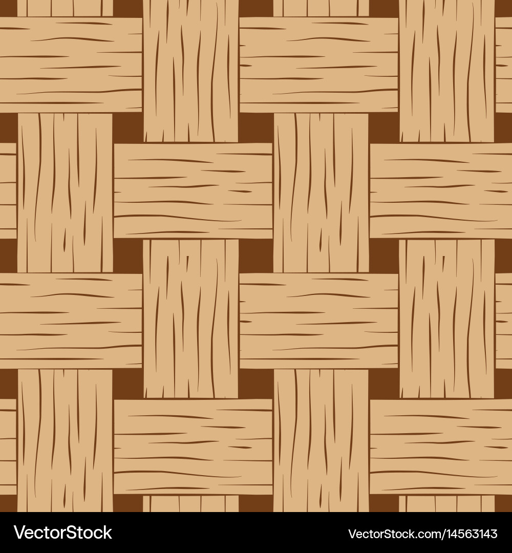 Braided seamless pattern brown and beige basket Vector Image