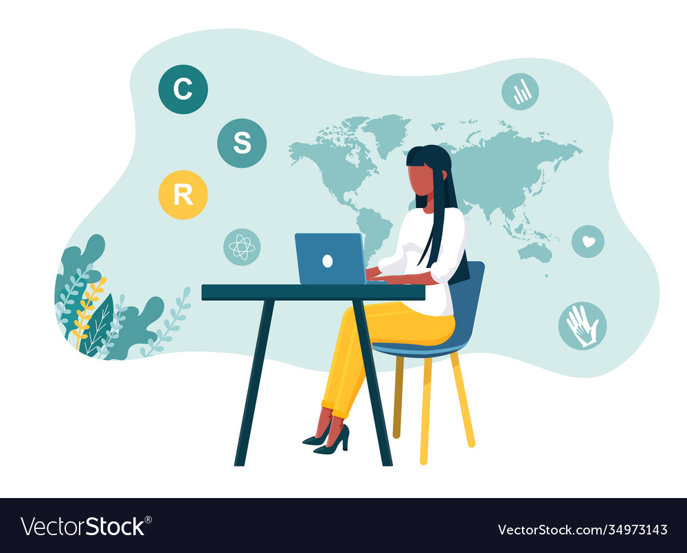 Corporate social responsibility Royalty Free Vector Image Corporate social responsibility Royalty Free Vector Image