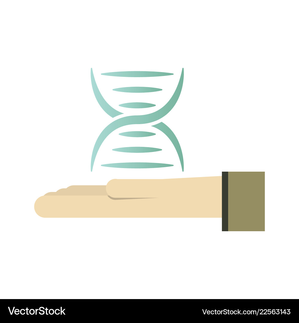 Dna genetic sign elements and icons collection Vector Image
