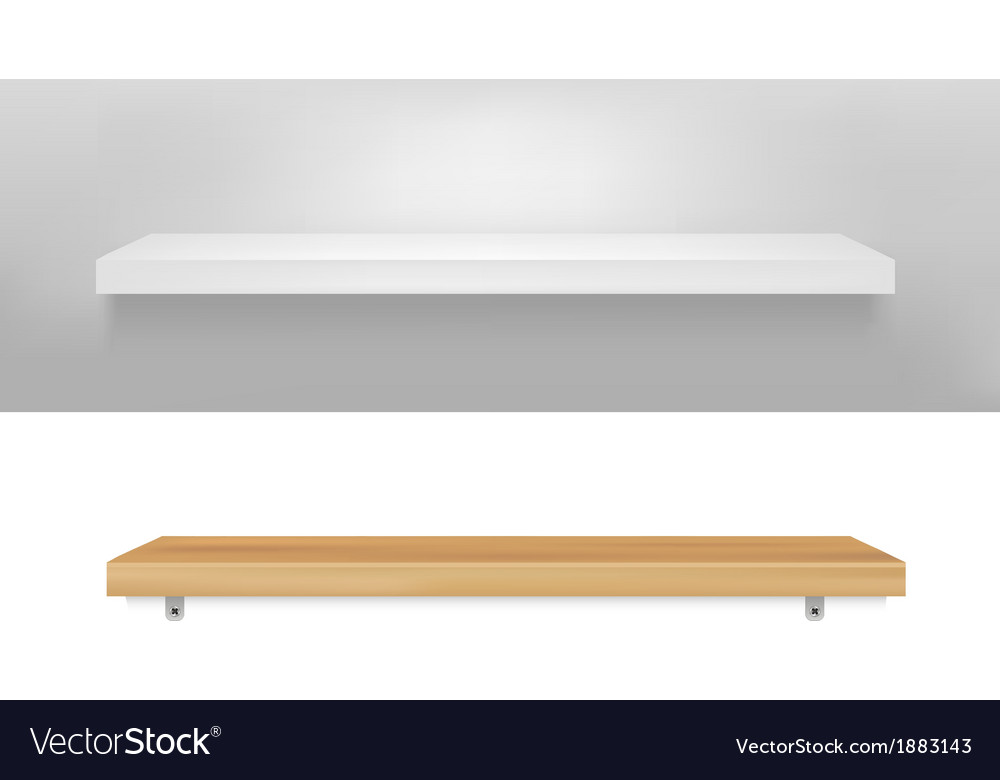 Empty Shelf Royalty Free Vector Image - VectorStock