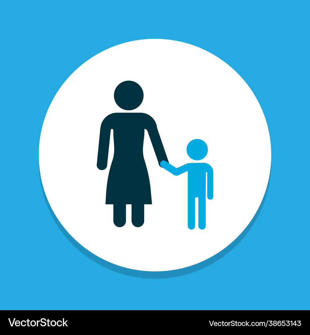 Madame icon colored symbol premium quality Vector Image
