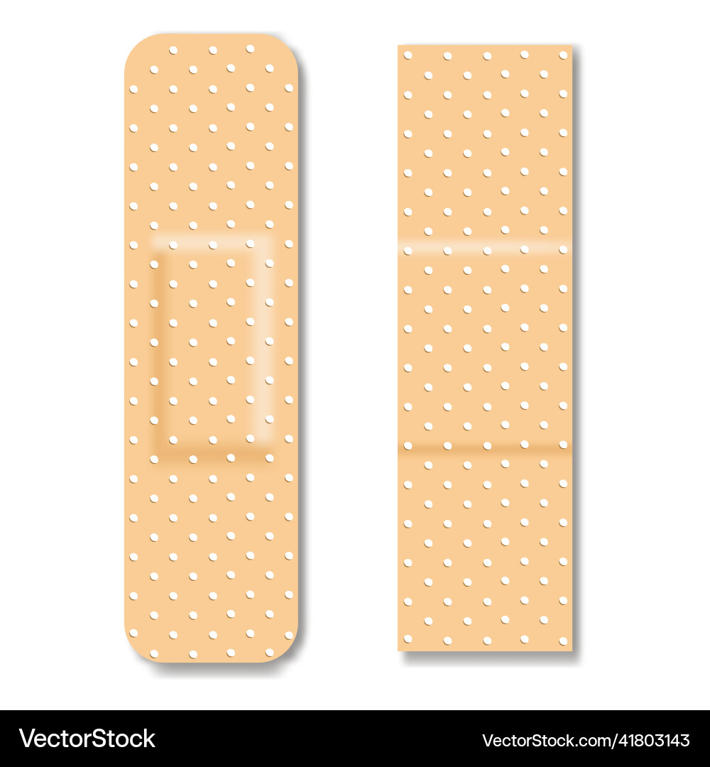 Medical adhesive bandages Royalty Free Vector Image
