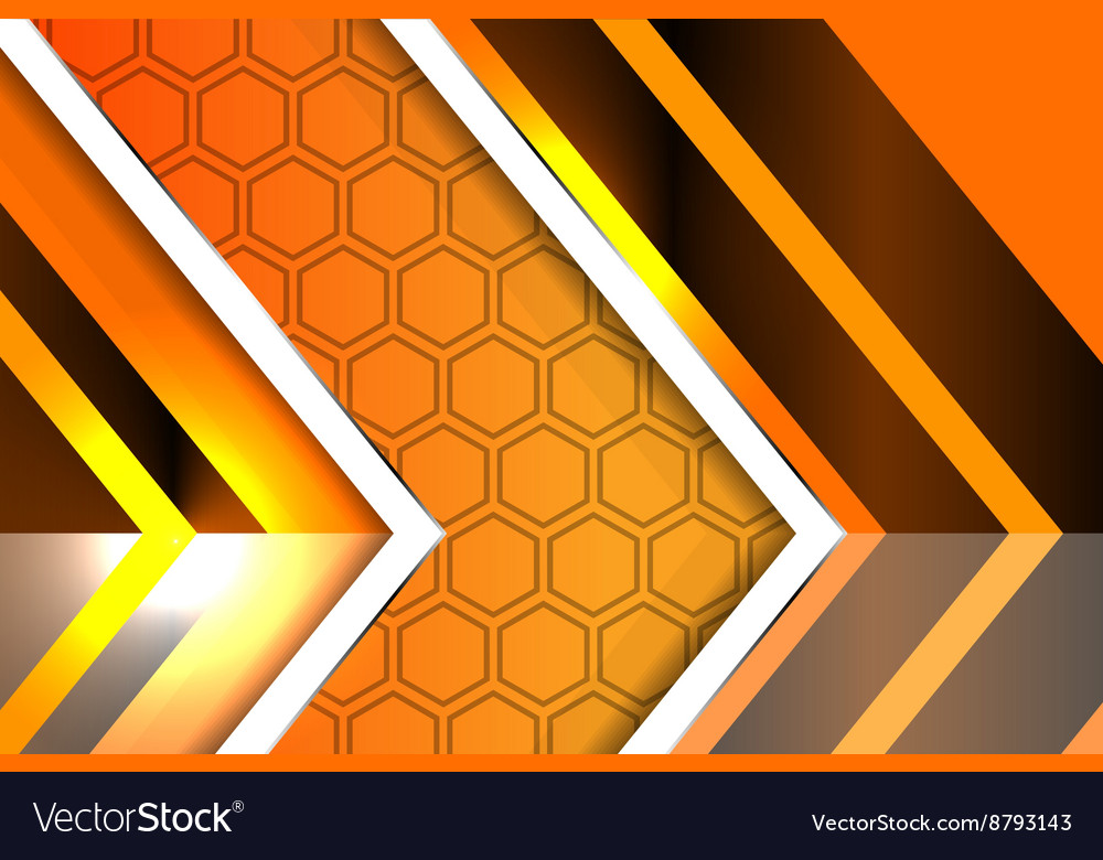 Modern style abstract orange background Royalty Free Vector