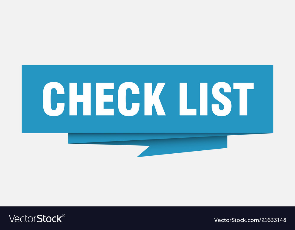 Check list Royalty Free Vector Image - VectorStock