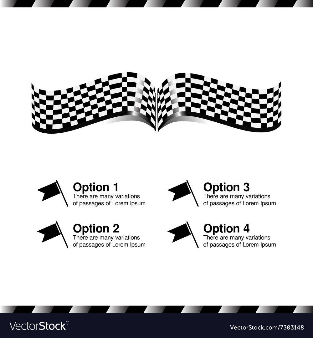Checkered flag Royalty Free Vector Image - VectorStock