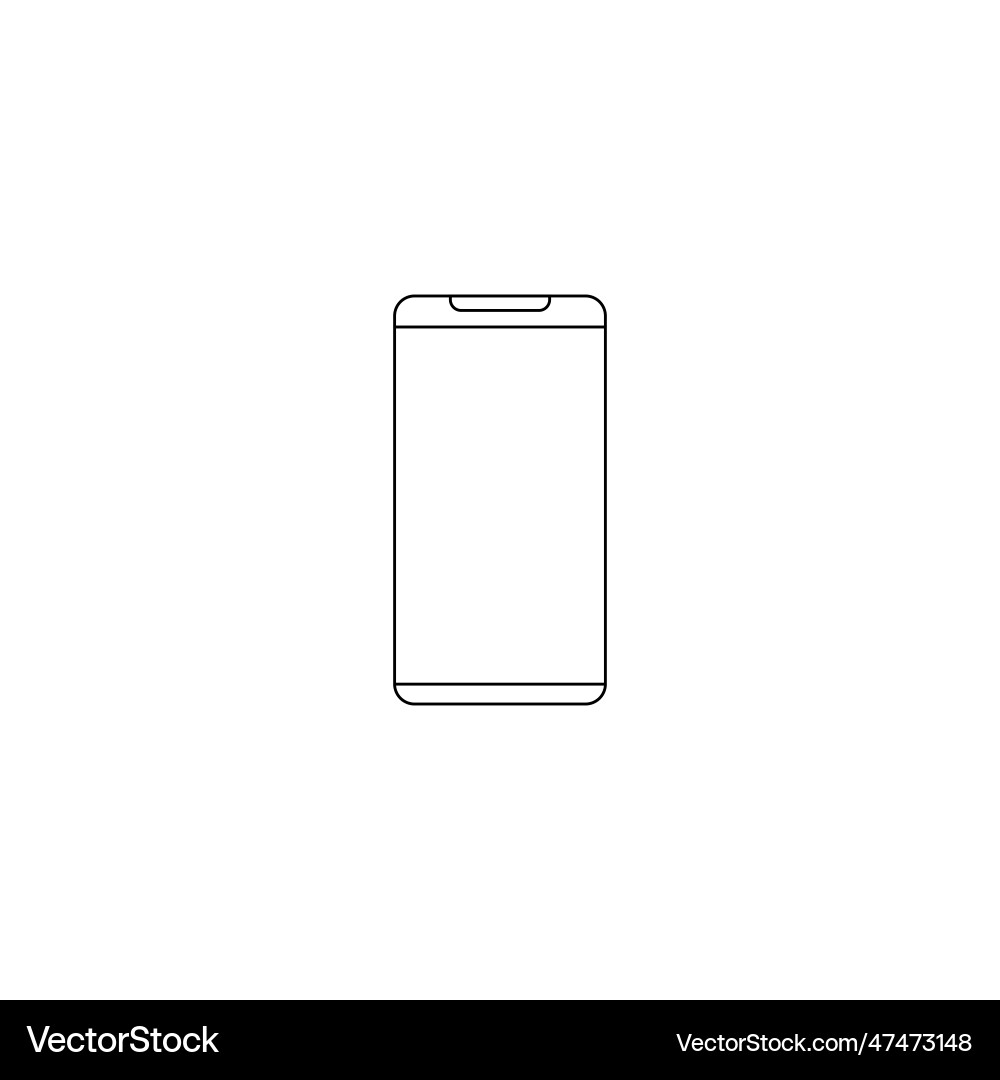 Mobile phone icon smartphone symbol logo Vector Image