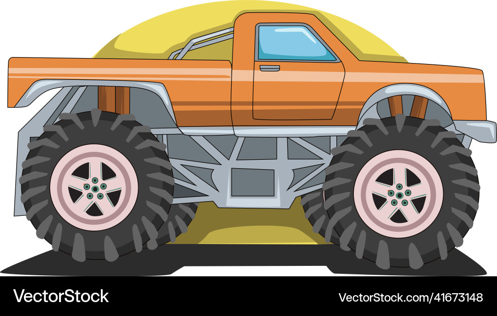 Monster truck off road Royalty Free Vector Image