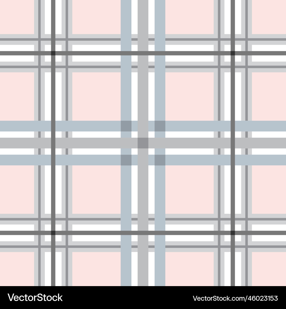 Pink and gray modern and trendy plaid pattern Vector Image