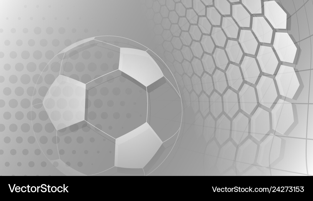 Soccer background in gray colors Royalty Free Vector Image