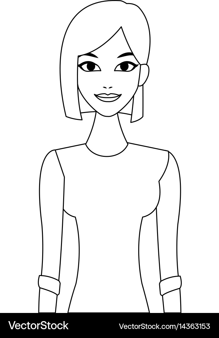Young pretty woman icon image Royalty Free Vector Image
