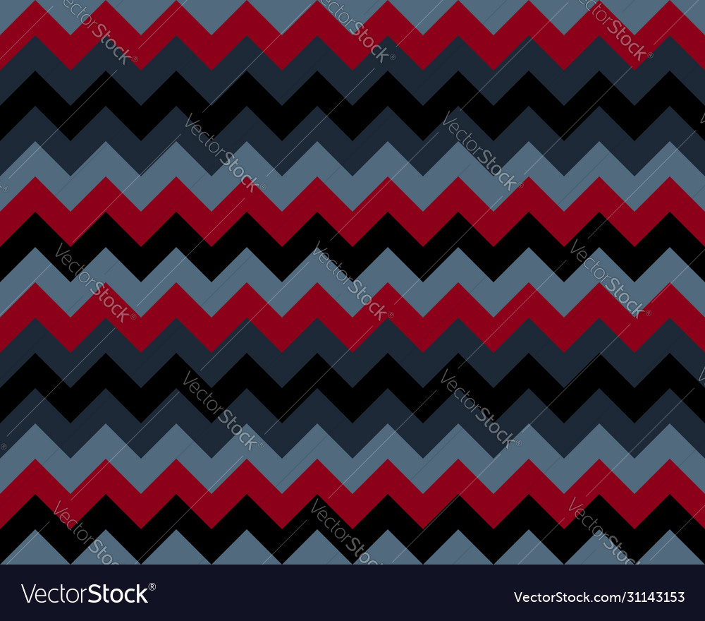 Zigzag pattern seamless zig zag background color Vector Image
