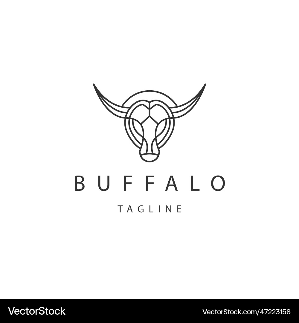 Buffalo logo Royalty Free Vector Image - VectorStock